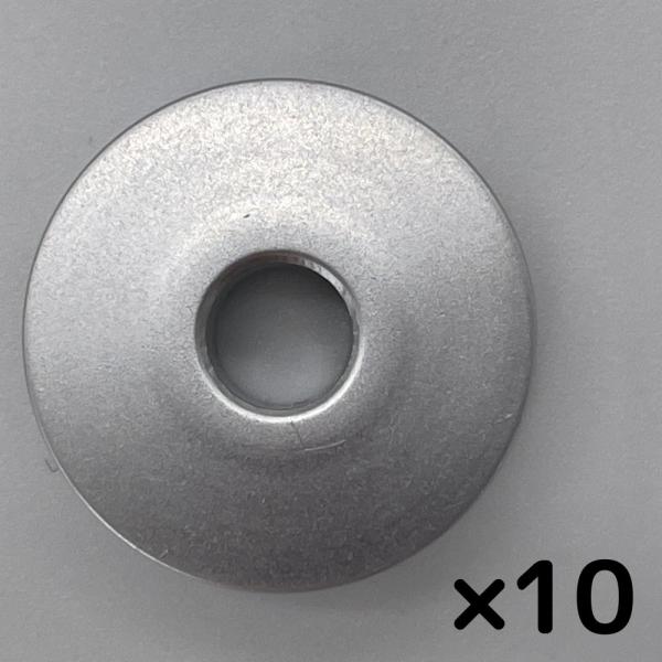 本縫いミシン用ＤＢアルミボビン　カットなしメーカー：(株)セキ　　　　　高品質な日本製サイズ　：直径２１φ×厚さ９．２ｍｍ×中心穴径６φ１袋　１０ヶ入り