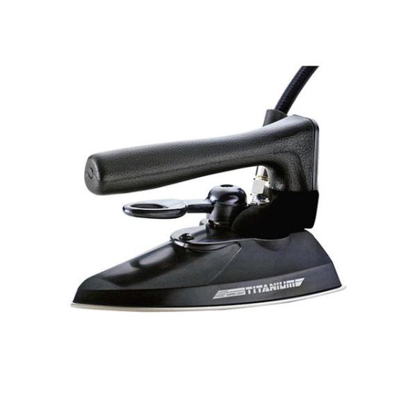 HSL-520T　直本工業 ヒートレススチームアイロン  （この商品は別途ボイラー設備が必要です。）チタンならではの軽快な操作性と布ばなれの良さが疲労を軽減します。１ホース　ヒートレススチームアイロン薄ものや合繊にも焼きつけの心配なく使える...