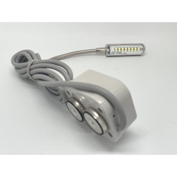 マグネット式ＬＥＤライト　LED-16M（小型タイプL）強力な２個のマグネットで簡単取付、取り外しＬＥＤを使用しているので球切れの心配もなく、 蛍光灯ライトよりも明るく目が疲れにくい新型ライトです。差し込みプラグは付いていません。１００V/...