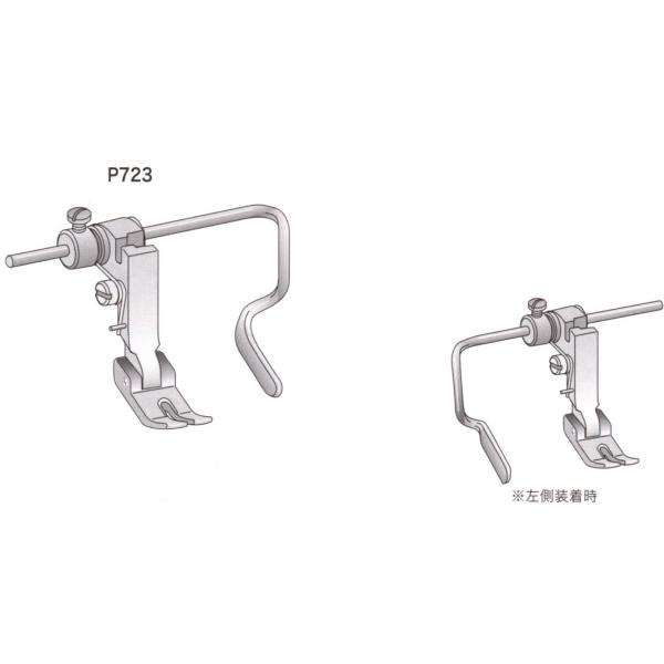 ガイドが可変式で、5mm（左ガイド時は6mm）〜45mmまでのステッチ幅が可能です。左ガイド、右ガイドがセットになっているので、押え金一つで左右どちらも縫うことができます。メーカー　　　：　スイセイ（SUISEI）（株）卓輝工業押え金型式　...