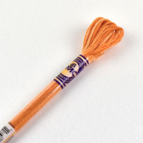 商品画像はサンプル画像のため、実物と色が異なります。目安としてご参照くださいませ。必ず色番号をご確認の上お買い求めください。●素材：綿100％●容量：長さ約8ｍ、6本撚り●太さ：25番【商品の特徴】ひとつの糸で幅広い色彩を持つマルチカラーの...