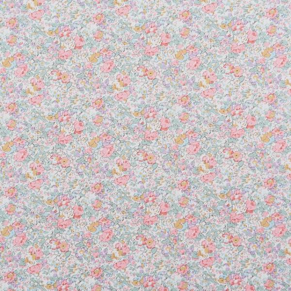 ●素材：綿100％●生地幅：約110cm【生地の特徴】リバティジャパンの定番「エターナルコレクション」。上品な艶とやわらかな肌ざわりが特徴の、リバティ・ファブリックスのタナローン生地です。1975年にリバティの為にデザインされた、小花モチー...