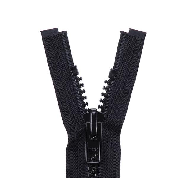 ●樹脂ファスナー●素材：エレメント…ポリエステル　テープ…ポリエステル●サイズ：No.10　長さ100cm【商品の詳細】エレメントが樹脂でできているオープンファスナーです。同サイズの金属ファスナーに比べ軽量です。スライダーを1番下まで下ろす...