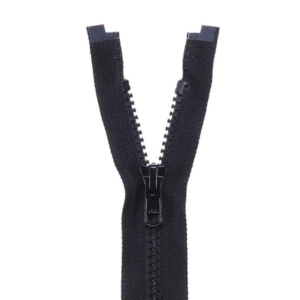 ●樹脂ファスナー●素材：エレメント…ポリエステル　テープ…ポリエステル●サイズ：No.5　長さ60cm【商品の詳細】エレメントが樹脂でできているオープンファスナーです。同サイズの金属ファスナーに比べ軽量です。スライダーを1番下まで下ろすこと...