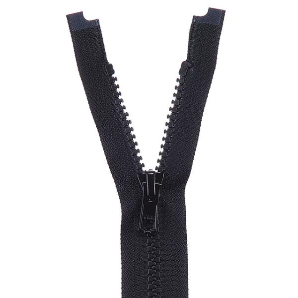 ●樹脂ファスナー●素材：エレメント…ポリエステル　テープ…ポリエステル●サイズ：No.5　長さ100cm【商品の詳細】エレメントが樹脂でできている逆開オープンファスナーです。同サイズの金属ファスナーに比べ軽量です。2つのスライダーを1番下ま...