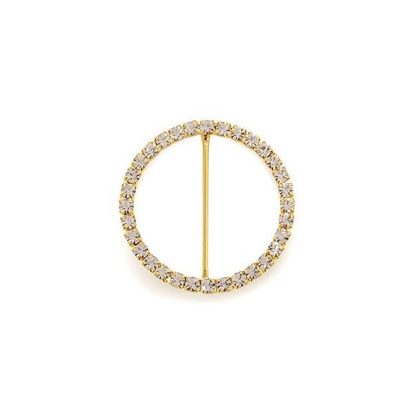 ●素材：金属　ラインストーン●サイズ：直径 約49mm　/　内径 約40mm※ロット違いにより、数mm異なる場合がございます。予めご了承下さいませ。【商品の詳細】きらきらと美しく光るストーンが特徴の、ラインストーンバックルです。お洋服だけで...