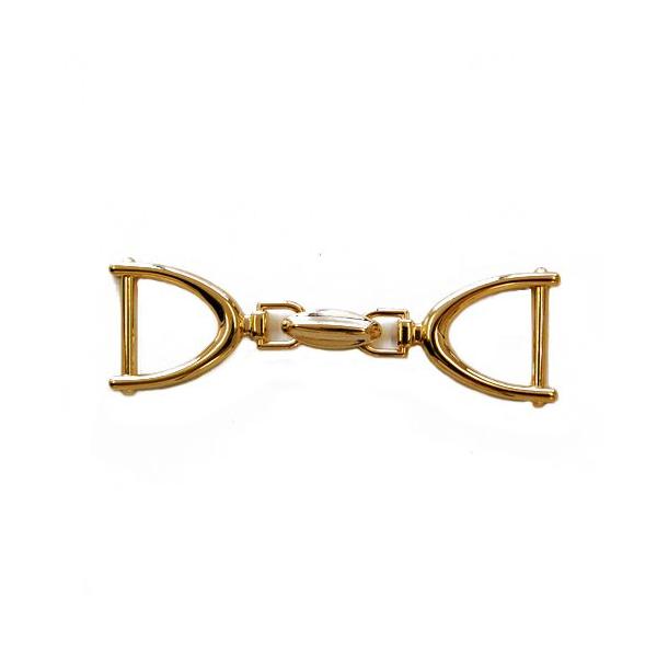 ●素材：ダイカスト●サイズ：全長約93mm　内径約20mm（詳細画像を必ずご確認下さい）※ロット違いにより、数mm異なる場合がございます。予めご了承下さいませ。【商品の詳細】コート等の留め具としてご利用頂ける金属パーツです。高級感のある光沢...