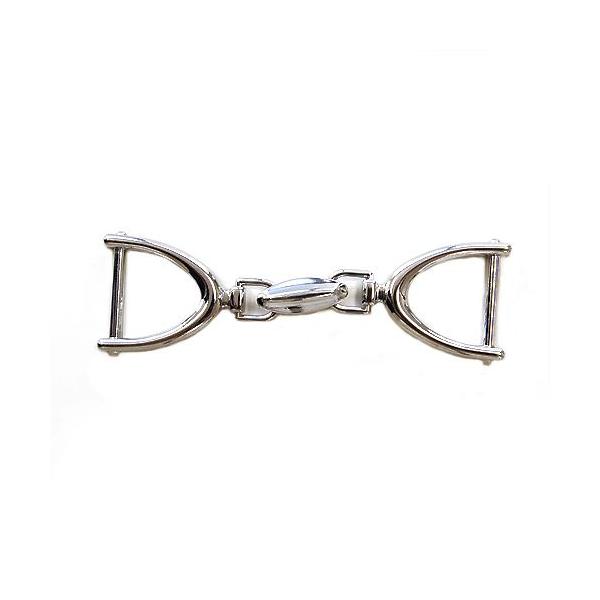 ●素材：ダイカスト●サイズ：全長約93mm　内径約20mm（詳細画像を必ずご確認下さい）※ロット違いにより、数mm異なる場合がございます。予めご了承下さいませ。【商品の詳細】コート等の留め具としてご利用頂ける金属パーツです。高級感のある光沢...