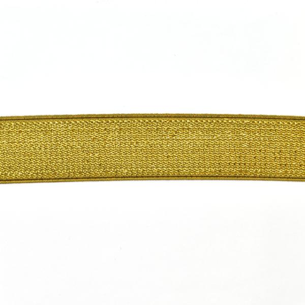 ●素材：レーヨン65％　天然ゴム20％　ポリエステル15％【商品の特徴】ラメの入ったゴムテープです。