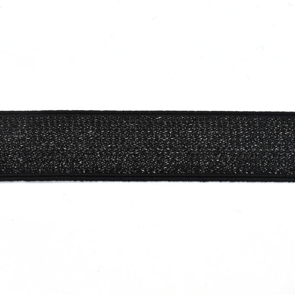 ●素材：レーヨン65％　天然ゴム20％　ポリエステル15％【商品の特徴】ラメの入ったゴムテープです。