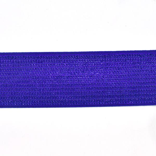 ●素材：レーヨン65％　天然ゴム20％　ポリエステル15％【商品の特徴】ラメの入ったゴムテープです。