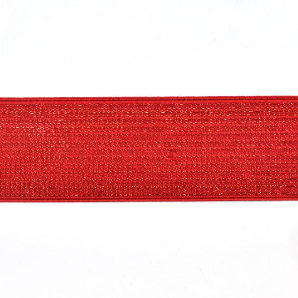 ●素材：レーヨン65％　天然ゴム20％　ポリエステル15％【商品の特徴】ラメの入ったゴムテープです。