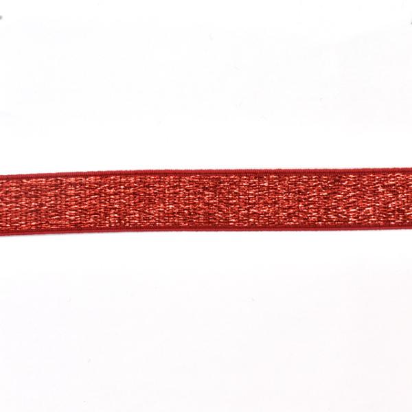 ●素材：ポリエステル85％　天然ゴム15％【商品の特徴】ラメの入ったゴムテープです。