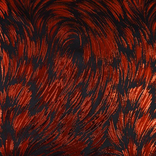 ●素材：ポリエステル100％●生地幅：約112cm【生地の特徴】メタル糸を織り込んだ華やかな総柄ジャガードです。しっかりとしたハリのある生地ですので、ジャケット、ベストなどの衣装や舞台装飾など幅広くご使用いただけます。洗濯、アイロン不可。