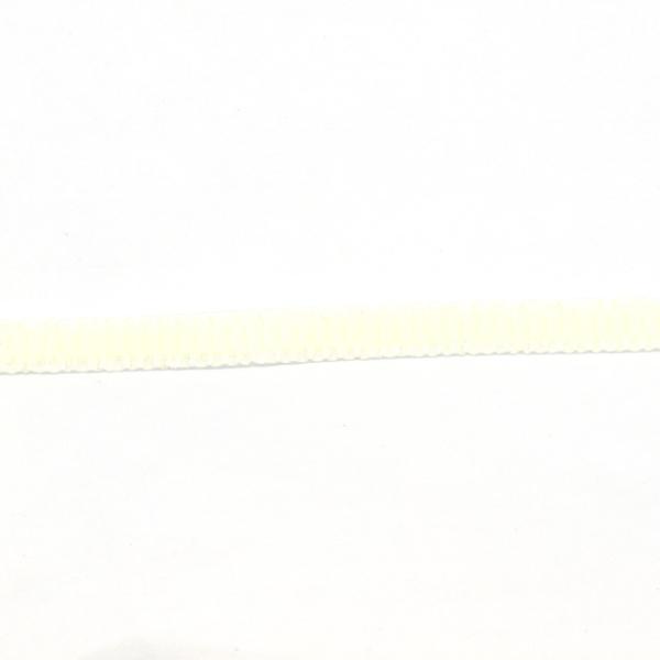 ●素材：ポリエステル80％ ポリウレタン20％【商品の特徴】フリルのついたゴムテープです。肌触りが柔らかく、ストラップゴムに適しています。