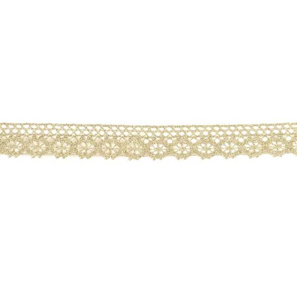●素材：キュプラ63％、ポリエステル37％●サイズ：幅約21mm×長さ約1m●入数：1本【商品の説明】ラメ糸を使用したトーションレースです。ラメのきらめきが作品に華やかさを添えます。洋服や小物の縁取りはもちろん、アクセサリー作りやドール用の...