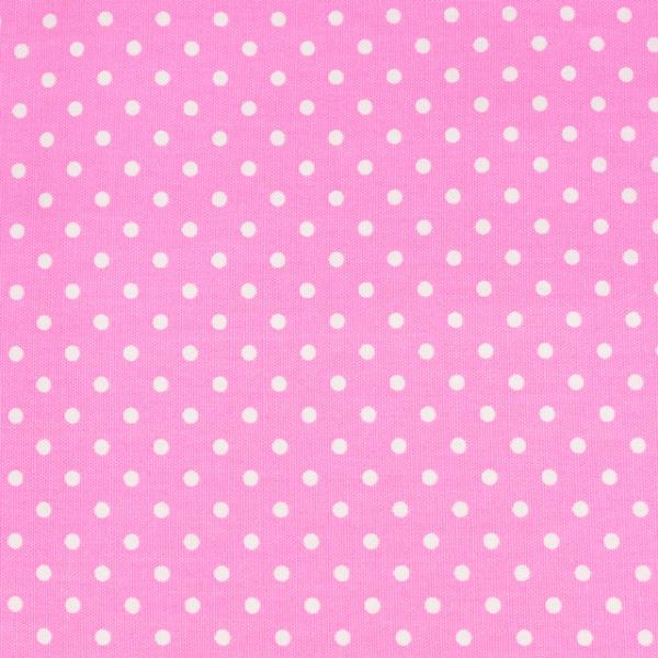 ●素材：綿100％●生地幅：約110cm●ミシン針：11番●ミシン糸：60番【生地の特徴】パステルカラーに小さなドット（水玉）柄が可愛いオックス生地です。程よい厚みがあり、初心者さんでも縫いやすい素材です。バッグやポーチ、インテリア小物をは...