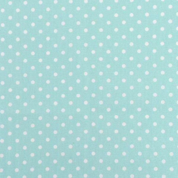 ●素材：綿100％●生地幅：約110cm●ミシン針：11番●ミシン糸：60番【生地の特徴】パステルカラーに小さなドット（水玉）柄が可愛いオックス生地です。程よい厚みがあり、初心者さんでも縫いやすい素材です。バッグやポーチ、インテリア小物をは...