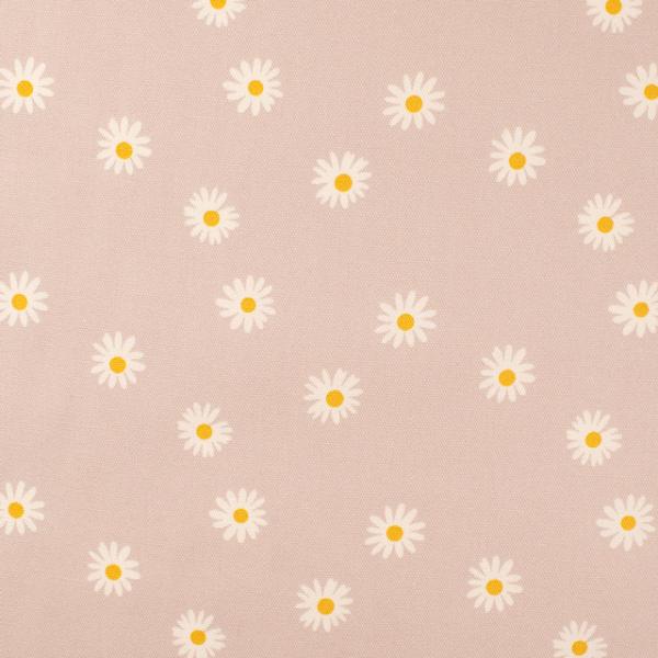 ●素材：綿100％●生地幅：約110cm【生地の特徴】大人かわいいものが好きな方におすすめのデイジー柄です。柄の上下がないので、裁断も簡単です。中肉程度の厚みのオックス生地は、程よいハリ感と柔らかさがあり、初心者の方にも扱いやすい素材です。...
