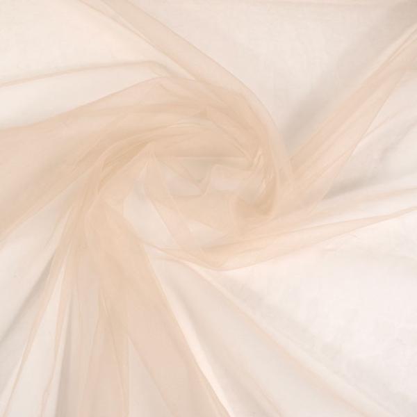 ●素材：ナイロン100％●生地幅：約155cm（生地幅は入荷時期により多少前後します）【生地の特徴】繊細で透明感があり、肌馴染みの良いチュール生地。動きがあり軽やかな雰囲気になるためフワフワとしたスカートの素材にオススメです。【お手入れ】・...