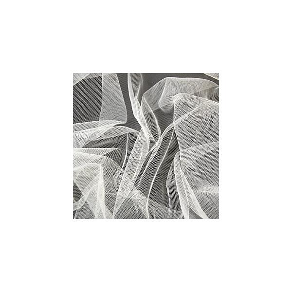 ●素材：ナイロン100％●生地幅：約180cm【生地の特徴】15Dチュール（1820）の樹脂加工をなくした、ハリのないチュールです。シルクチュールのように柔らかく、大量にギャザーを寄せても、しっとりとした落ち着きがあります。ウエディング用の...