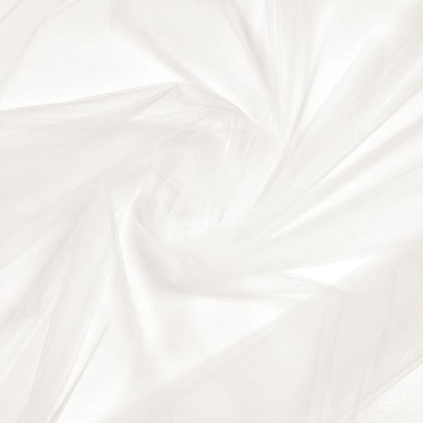 ●素材：ナイロン100％●生地幅：約188cm幅【生地の特徴】一般的にベール用に使用するチュール生地です。柔らかく、切りっぱなしで使用できるので、ディスプレイ用にもおすすめ。ハリがなく柔らかいタイプのチュールです。＜取扱い＞ナイロン100％...