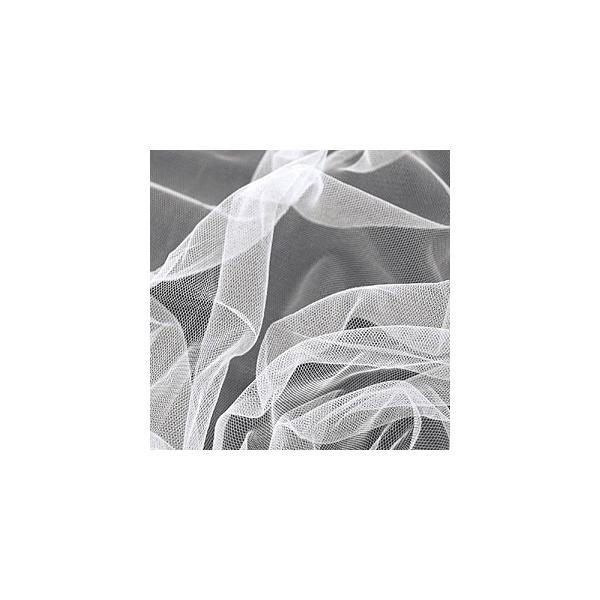 ●素材：ナイロン100％●生地幅：約180cm【生地の特徴】15Dチュール（1820）の樹脂加工をなくした、ハリのないチュールです。シルクチュールのように柔らかく、大量にギャザーを寄せても、しっとりとした落ち着きがあります。ウエディング用の...