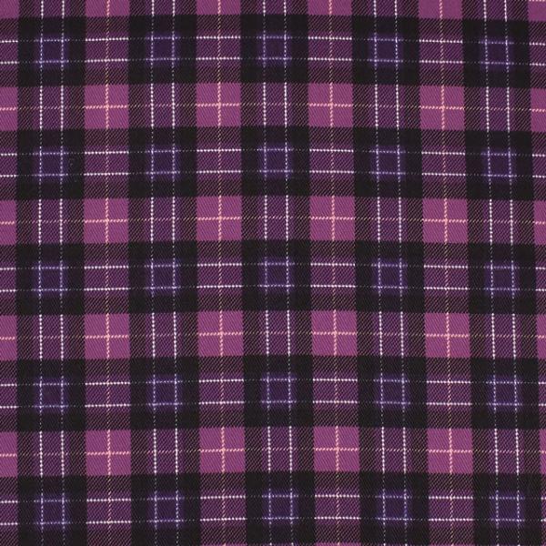 ●素材：綿100％●生地幅：約110cm【商品の説明】チェック柄がプリントされたコットン素材のツイル生地です。柔らかくしなやかさがある中厚の綾織り生地で、シワになりにくいのが特徴です。初心者の方にも扱いやすい程よい厚さの布で、ジャケットやパ...