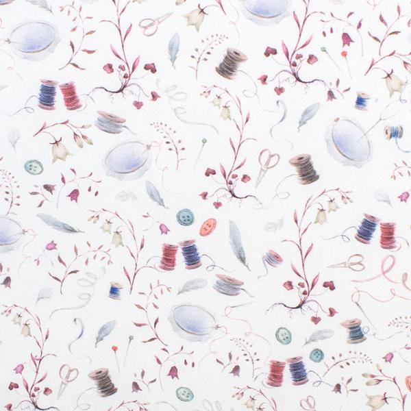 ●素材：綿100％●生地幅：約145cm【商品の説明】ドイツの手芸メーカーacufactum（アクファクトゥム）のコットン生地です。使いやすい普通地の平織コットン生地なので、ブラウスやワンピース等のお洋服はもちろん、バッグやポーチ、キッチン...