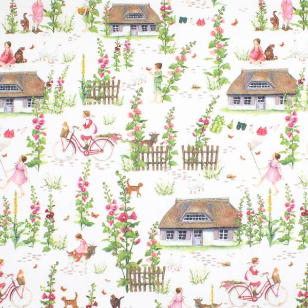 ●素材：綿100％●生地幅：約145cm【生地の特徴】ドイツの手芸メーカーacufactum（アクファクトゥム）のコットン生地。使いやすい普通地の平織コットン生地なので、お洋服はもちろん、キッチンやインテリア小物など幅広くご利用いただけます...