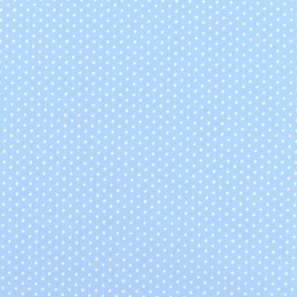 ●素材：綿100％●生地幅：約110cm【生地の特徴】ブロード生地にドット（水玉）がプリントされた生地です。薄手なので扱いやすく、お洋服からパッチワークなどに。水玉の大きさは約1mmです。