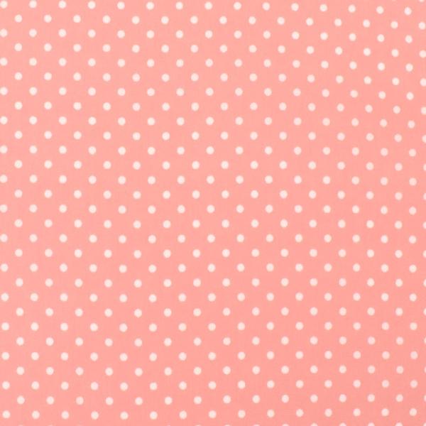 ●素材：綿100％●生地幅：約110cm【生地の特徴】ドット（水玉）模様がプリントされたブロード生地です。薄手の平織り生地なのでソーイング初心者の方にも比較的扱いやすく、お洋服や小物づくりなど幅広くご利用いただけます。