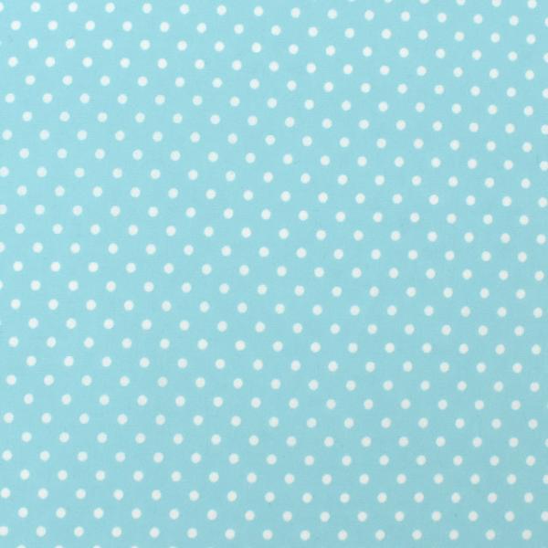 ●素材：綿100％●生地幅：約110cm【生地の特徴】ドット（水玉）模様がプリントされたブロード生地です。薄手の平織り生地なのでソーイング初心者の方にも比較的扱いやすく、お洋服や小物づくりなど幅広くご利用いただけます。