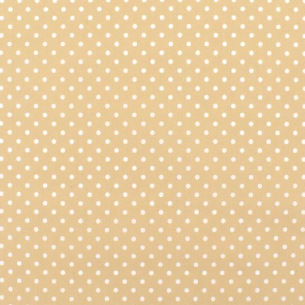 ●素材：綿100％●生地幅：約110cm【生地の特徴】ドット（水玉）模様がプリントされたブロード生地です。薄手の平織り生地なのでソーイング初心者の方にも比較的扱いやすく、お洋服や小物づくりなど幅広くご利用いただけます。