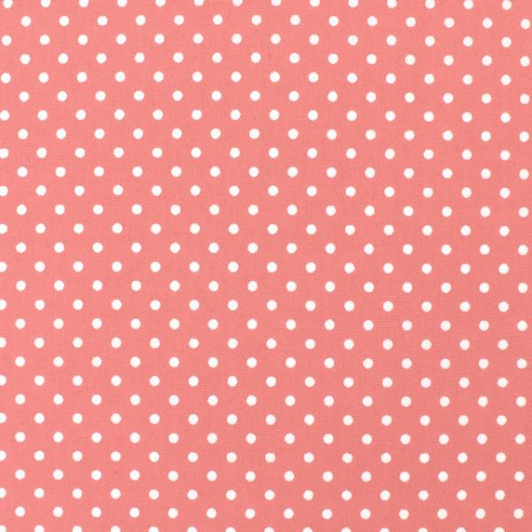 ●素材：綿100％●生地幅：約110cm【生地の特徴】ドット（水玉）模様がプリントされたブロード生地です。薄手の平織り生地なのでソーイング初心者の方にも比較的扱いやすく、お洋服や小物づくりなど幅広くご利用いただけます。