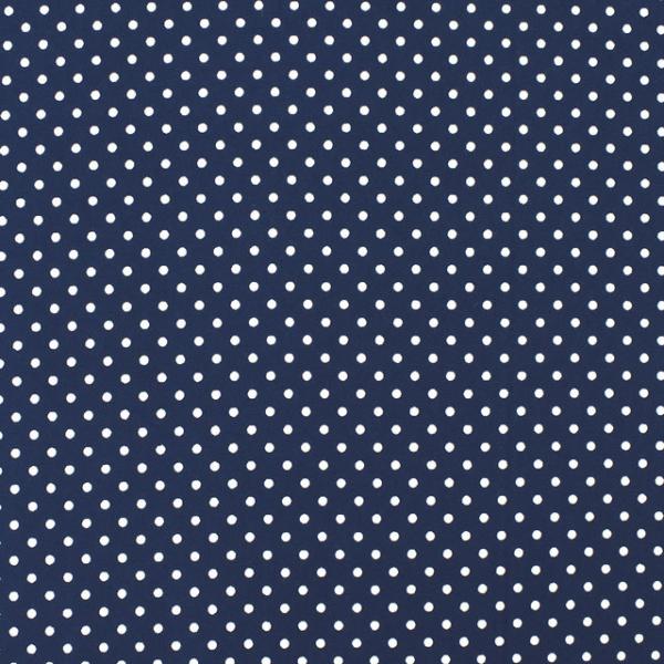 ●素材：綿100％●生地幅：約110cm【生地の特徴】ドット（水玉）模様がプリントされたブロード生地です。薄手の平織り生地なのでソーイング初心者の方にも比較的扱いやすく、お洋服や小物づくりなど幅広くご利用いただけます。