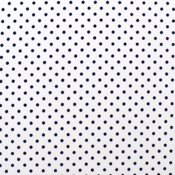 ●素材：綿100％●生地幅：約110cm【生地の特徴】ドット（水玉）模様がプリントされたブロード生地です。薄手の平織り生地なのでソーイング初心者の方にも比較的扱いやすく、お洋服や小物づくりなど幅広くご利用いただけます。