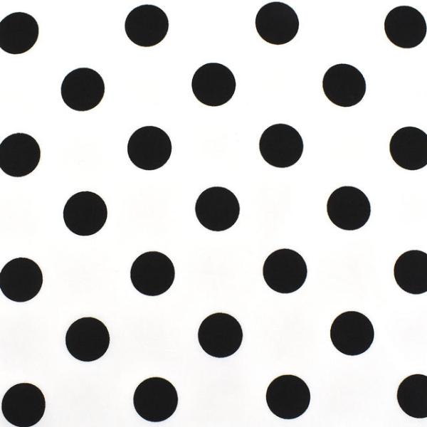 ●素材：綿100％●生地幅：約110cm【生地の特徴】ドット（水玉）模様がプリントされたブロード生地です。薄手の平織り生地なのでソーイング初心者の方にも比較的扱いやすく、お洋服や小物づくりなど幅広くご利用いただけます。