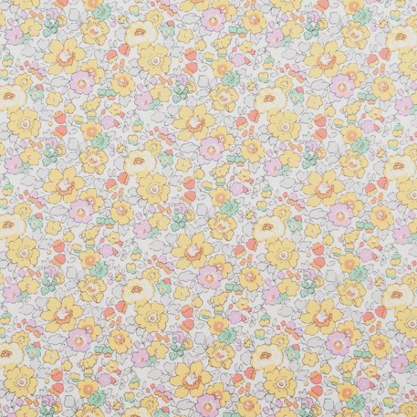 ●素材：綿100％●生地幅：約110cm【生地の特徴】リバティジャパンの定番「エターナルコレクション」。上品な艶とやわらかな肌ざわりが特徴の、リバティ・ファブリックスのタナローン生地です。この様式化された小花柄は1933年にリバティの為にデ...