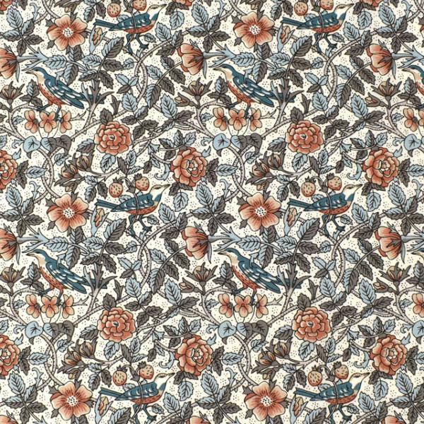 ●素材：綿100％●生地幅：約110cm【生地の特徴】リバティジャパンの定番「エターナルコレクション」。上品な艶とやわらかな肌ざわりが特徴の、リバティ・ファブリックスのタナローン生地です。Strawberry Tree（ストロベリー・ツリー...