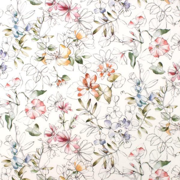 ●素材：綿100%●生地幅：約108cm【生地の特徴】上品な艶とやわらかな肌ざわりが特徴のリバティ・ファブリックスのタナローン。織の密度が高く、しなやかで豊かなドレープ性があります。ブラウスやワンピース、スカートなどの衣類の他、小物やインテ...