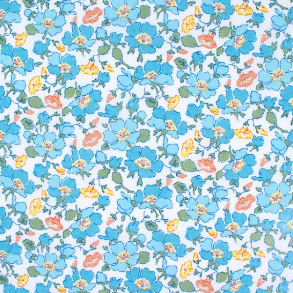 ●素材：綿100％●生地幅：約108cm【生地の特徴】上品な艶とやわらかな肌ざわりが特徴のリバティ・ファブリックスのタナローン。織の密度が高く、しなやかで豊かなドレープ性があります。ブラウスやワンピース、スカートなどの衣類の他、小物やインテ...