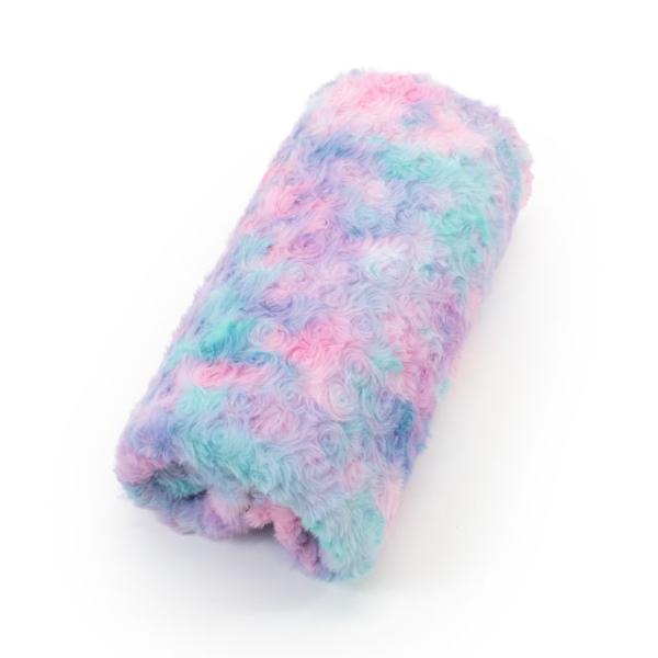 ●素材：ポリエステル100％●サイズ：生地幅約160cm×長さ約50cm※サイズは若干の誤差がある場合がございます。予めご了承くださいませ。●入数：1枚【商品の説明】バラの花のようにくるくると毛並みが巻かれた、ふわふわの手触りのフェイクファ...