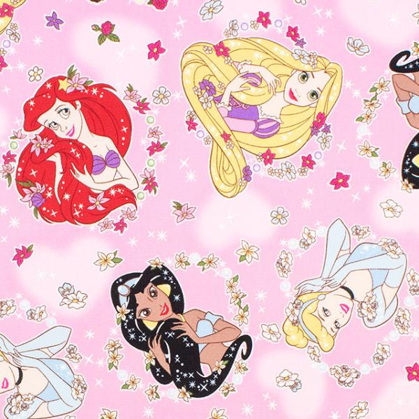 ●素材：綿100％●生地幅：約110cm【商品の説明】ディズニーのBTS（Back To School）シリーズの2025年新柄オックス生地です。人気のプリンセスが勢揃いのデザインです。柄の上下がないので、裁断も簡単です。中肉程度の厚みのオ...