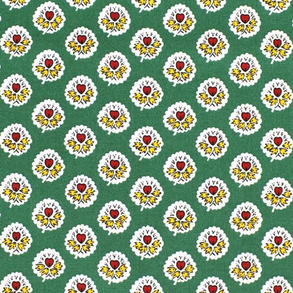 ●素材：綿100％●生地幅：約110cm【生地の特徴】プロヴァンスプリントを代表するブランド「ソレイアード」のシーチング生地。美しく色彩豊かなプロヴァンスの風景からインスパイアされた繊細なモチーフが、上質なプリントで表現されています。針どお...