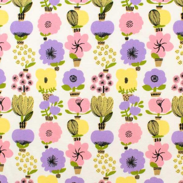 ●素材：綿100％●生地幅：約110cm【生地の特徴】kippis（キッピス）のオックス生地。北欧で活躍するデザイナー陣がデザインした、温かみのあるモチーフや洗練された色づかいのプリントが魅力です。程よい厚みとハリがあるので、ポーチやバッグ...