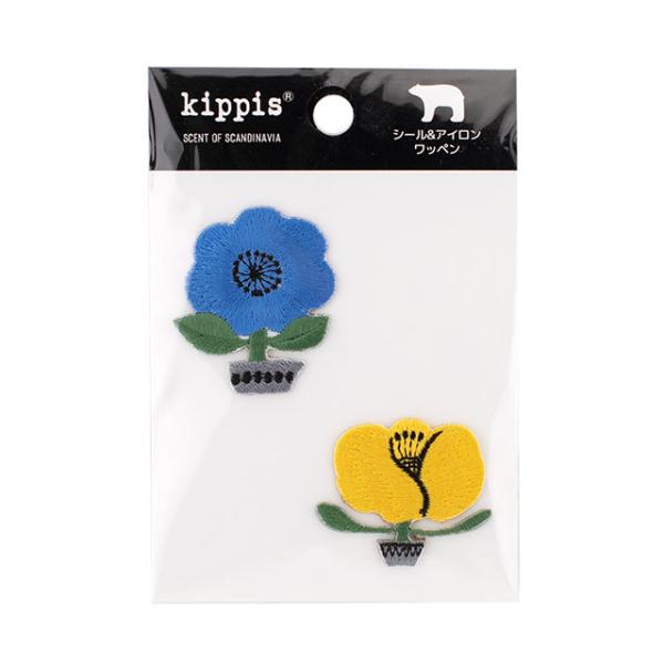 ＜シール＆アイロン接着ワッペン＞●素材：表面…レーヨン、ポリエステル他 / 裏面…EAA系樹脂●内容：各1枚入【商品の説明】北欧テキスタイルブランドkippisのワッペンです。お花やハート、動物など、キッピスらしい可愛いモチーフがそのまま表...