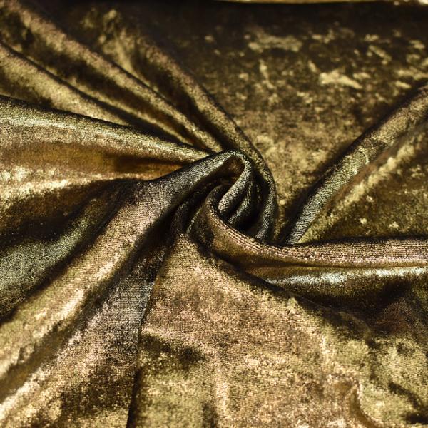 ※ベロア生地は光の当たり方や見る角度により色が変わって見えます。●素材：ポリエステル53％　ナイロン33％　ポリウレタン14％●生地幅：約110cm【生地の特徴】キラキラとした箔加工が特徴の薄地ベロア生地です。衣装やコスプレ、ディスプレイや...