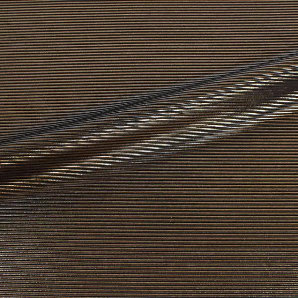 ●素材：ポリエステル100%●生地幅：約135cm【生地の特徴】角度によって色や輝きが変わる、シャンブレータイプのグログラン生地です。経糸・緯糸共に黒色がベースとなり、緯糸には華やかなラメ糸が織り込まれています。衣装や装飾におすすめです。【...