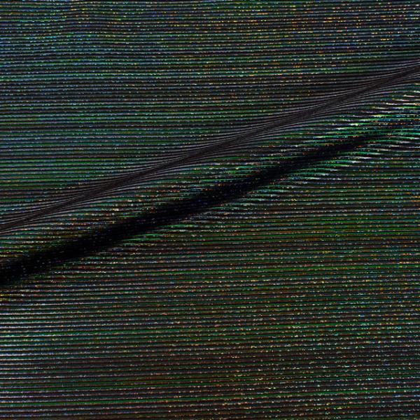 ●素材：ポリエステル100%●生地幅：約135cm【生地の特徴】角度によって色や輝きが変わる、シャンブレータイプのグログラン生地です。経糸・緯糸共に黒色がベースとなり、緯糸には華やかなラメ糸が織り込まれています。衣装や装飾におすすめです。【...